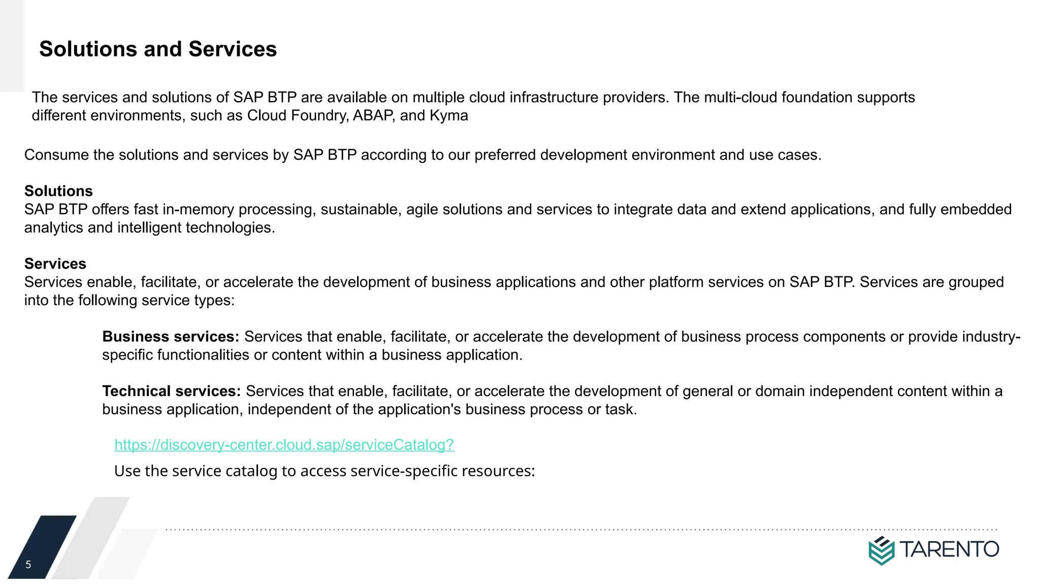 SAP BTP Basic Platform Concepts for beginners | PPTX