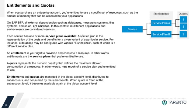 SAP BTP Basic Platform Concepts for beginners | PPTX