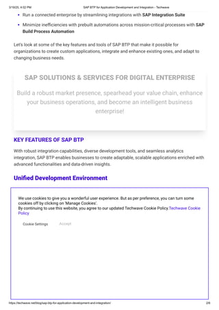 SAP BTP for Application Development and Integration - Techwave.pdf