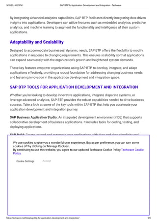 SAP BTP for Application Development and Integration - Techwave.pdf