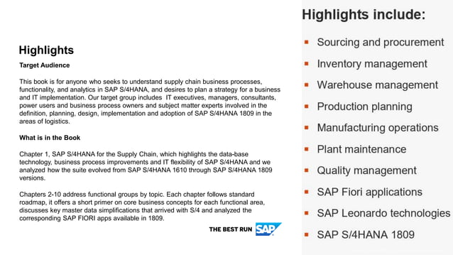 Logisitics with SAP S/4HANA An Introduction | PDF | Logistics | Business