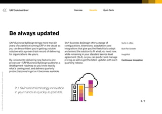 Sap business by design | PDF | Cloud Computing | Internet
