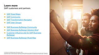SAP Business ByDesign product Road Map April 2021 | PPT