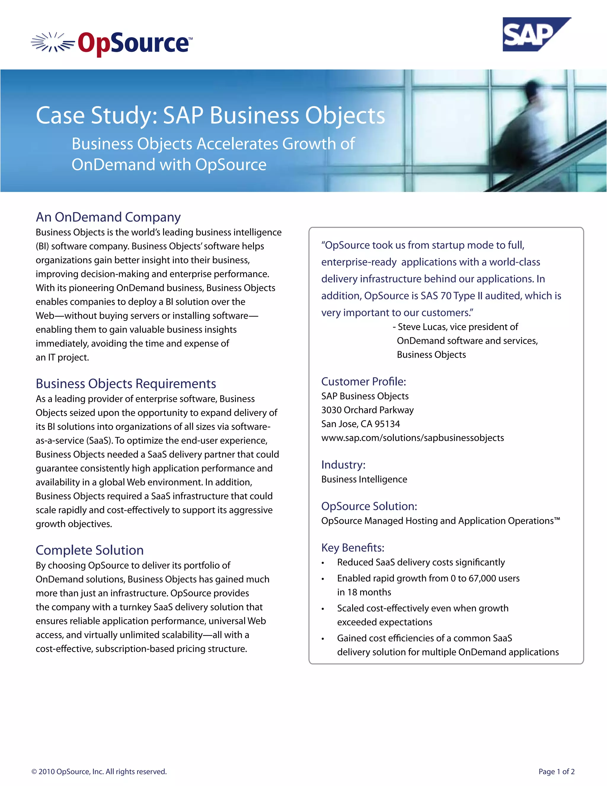 SAP Business Objects | PDF