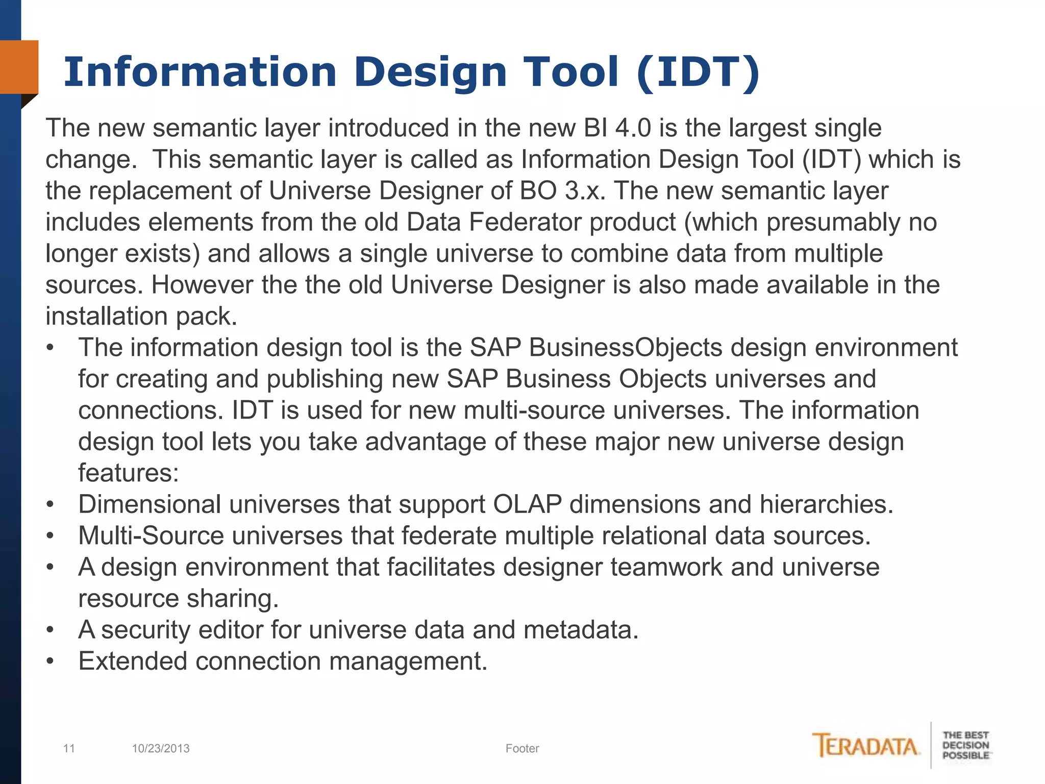 Sap BusinessObjects 4 | PPTX