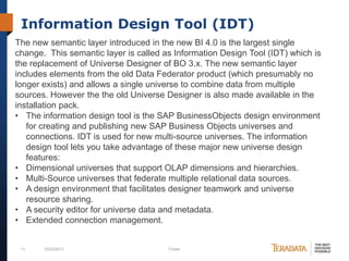 Sap BusinessObjects 4 | PPTX