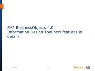 Sap BusinessObjects 4 | PPTX