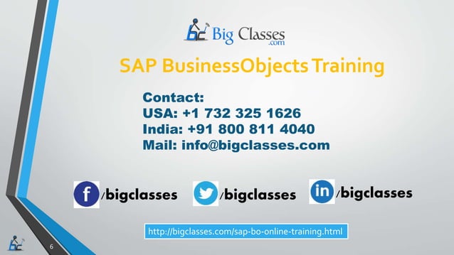 SAP Business Objects BI Architecture | PPTX