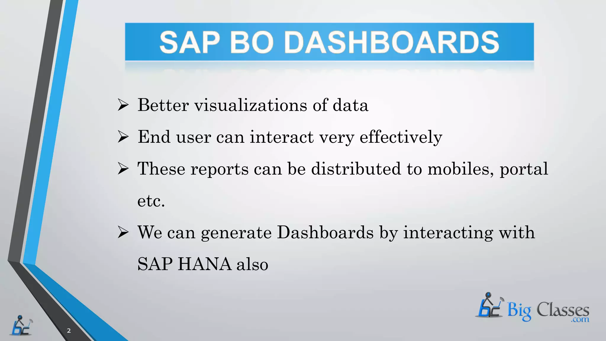 SAP BusinessObjects Dashboards | PPT