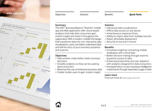 SAP BusinessOjects Roambi Solution Relief - Mobile Data Visualization | PDF