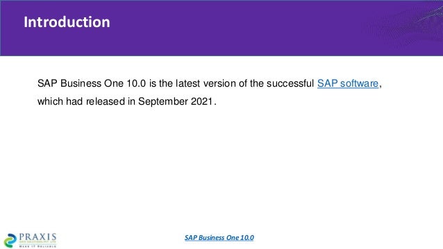SAP Business One 10.0 | PPTX