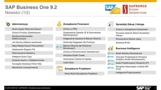 SAP Business One 9.2 - Prowadź z łatwością swój biznes | PPT