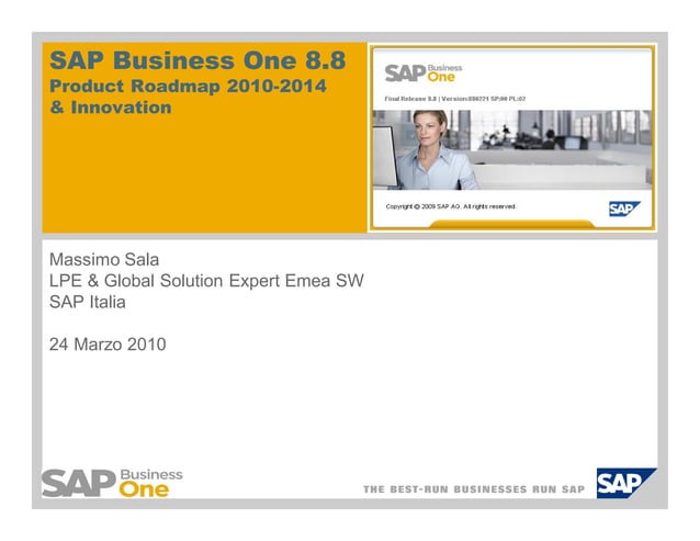 Sap Business One Allo Smau Business Di Roma 2010 | PPT