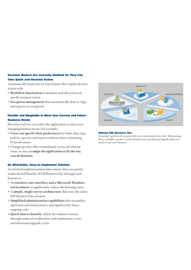 Sap Business One Brief Brochure | PDF
