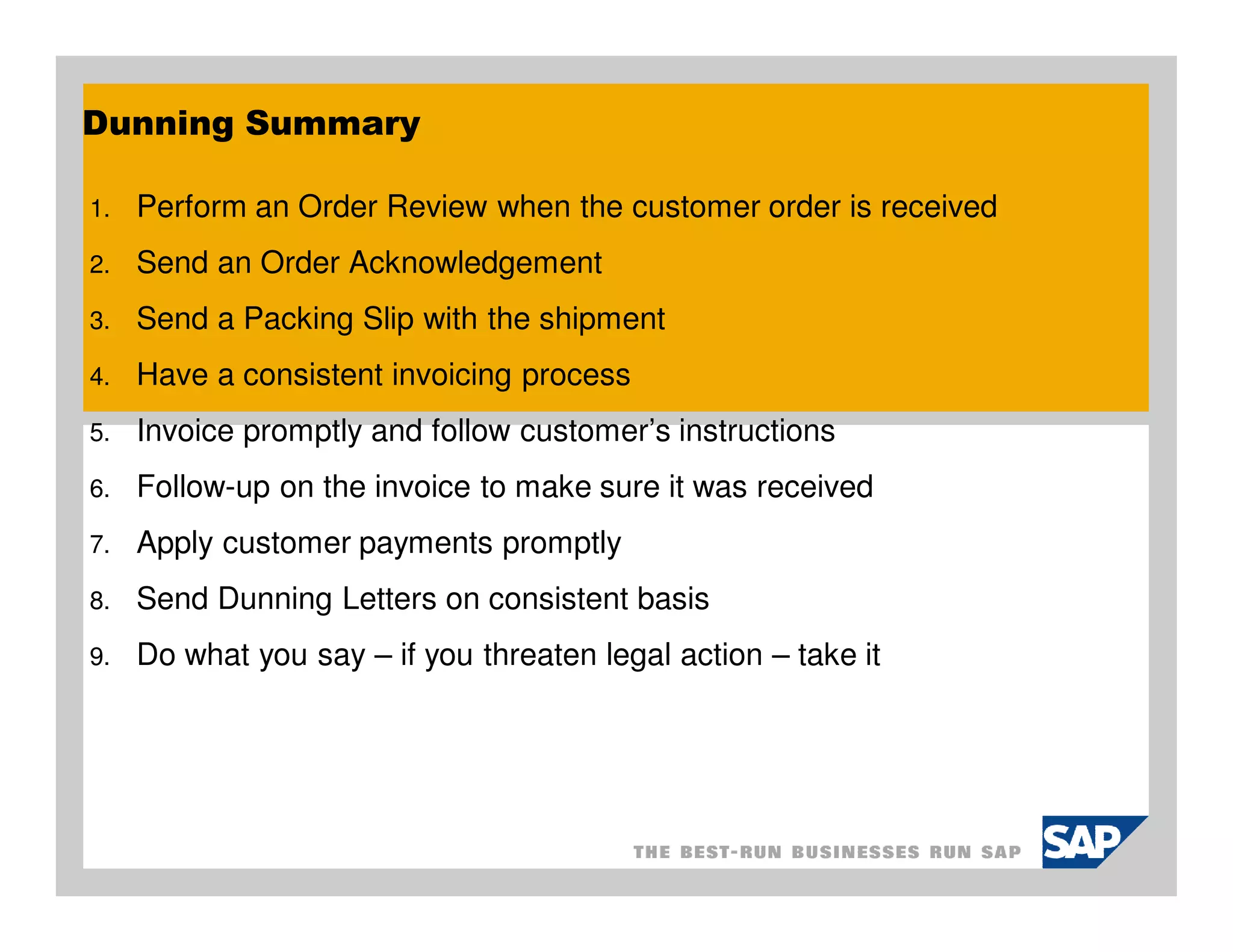 Sap business one_dunning_process | PDF