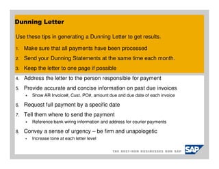 Sap business one_dunning_process | PDF