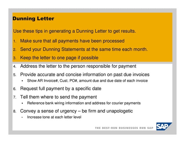 Sap business one_dunning_process | PDF | Logistics | Business