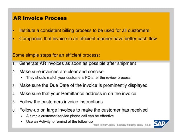 Sap business one_dunning_process | PDF | Logistics | Business