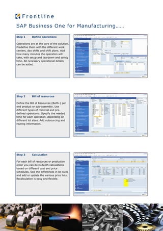 SAP Business One for Manufacturing | PDF | Logistics | Business