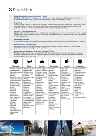 SAP Business One for Project Management | PDF