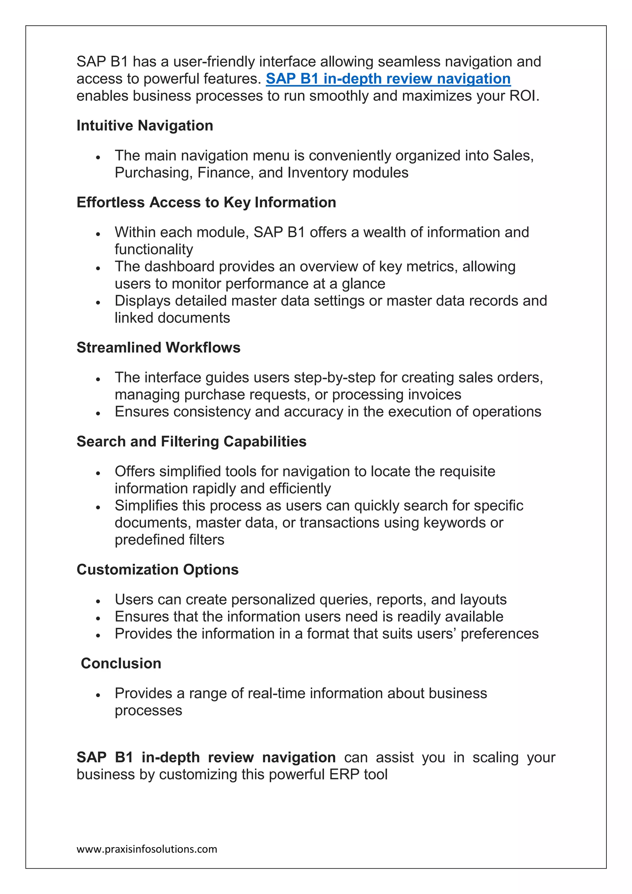 SAP Business One In-depth Review: Navigating the Powerful SAP B1 ...