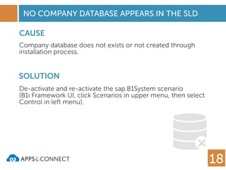 SAP Business One Integration Problems and Solutions - DI server DI API ...