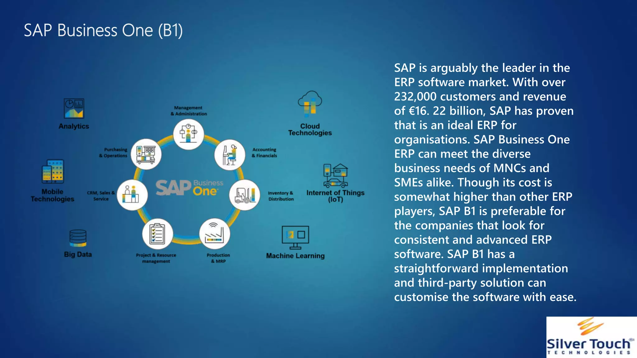 Sap business one or microsoft dynamics 365 which erp is better for your business | PPTX