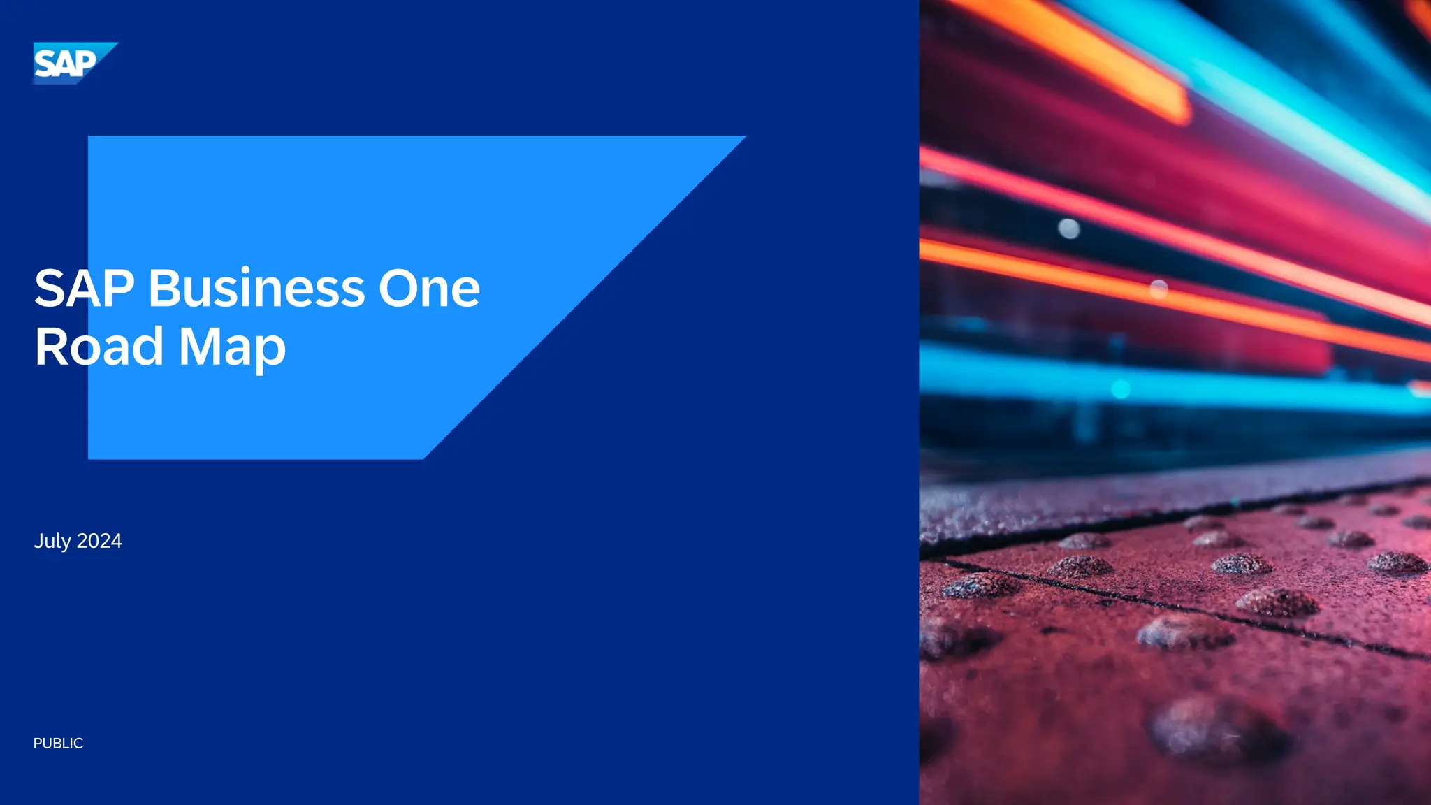 SAP Business One Road Map - Novas Funcionalidades release 2024.05