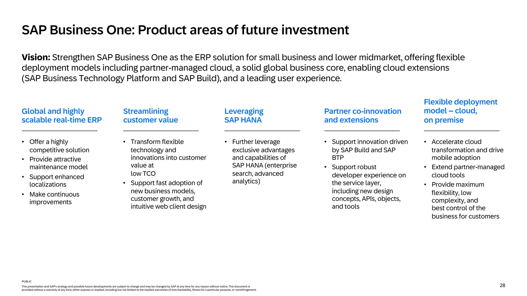 SAP Business One Road Map - Novas Funcionalidades release 2024.05