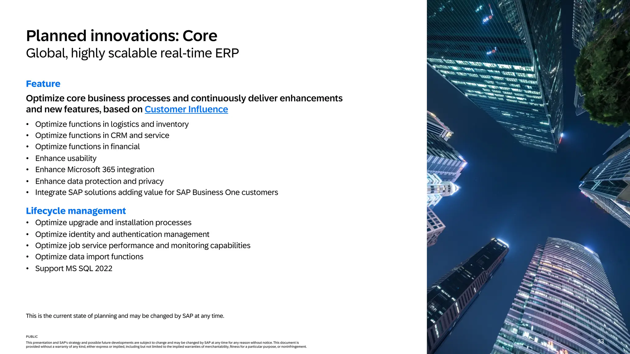SAP Business One Road Map - Novas Funcionalidades release 2024.05