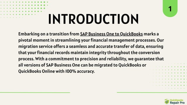 Seamless Transition: Migrating from SAP Business One to QuickBooks | PPT