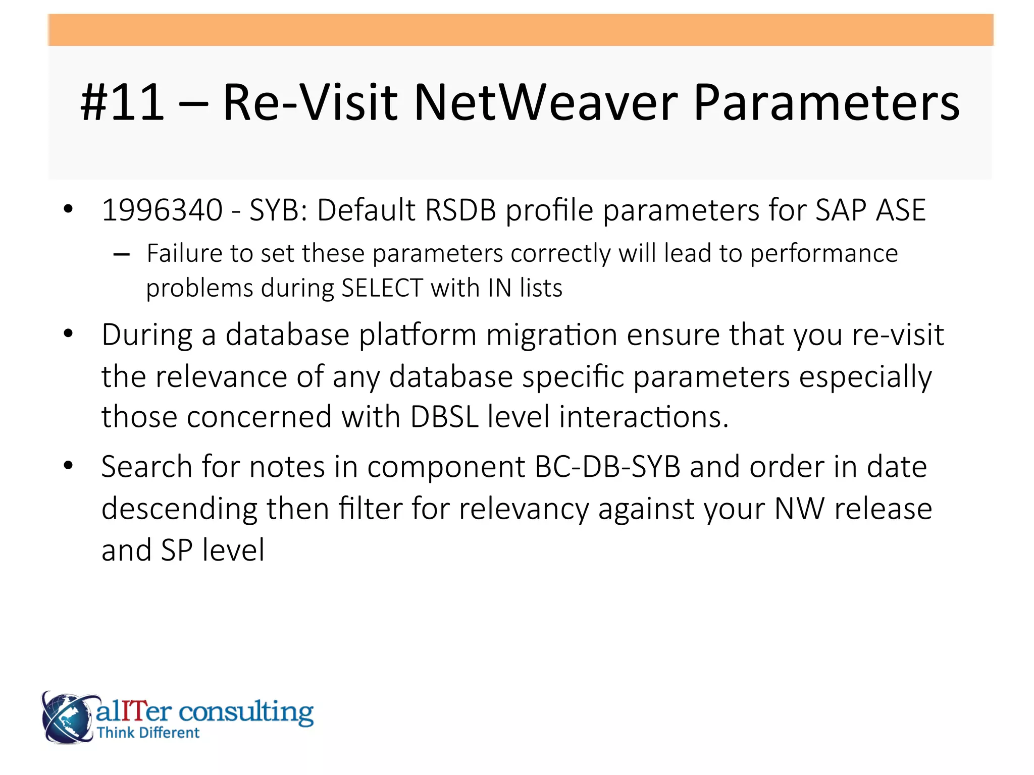 SAP ASE Migration Lessons Learned | PDF