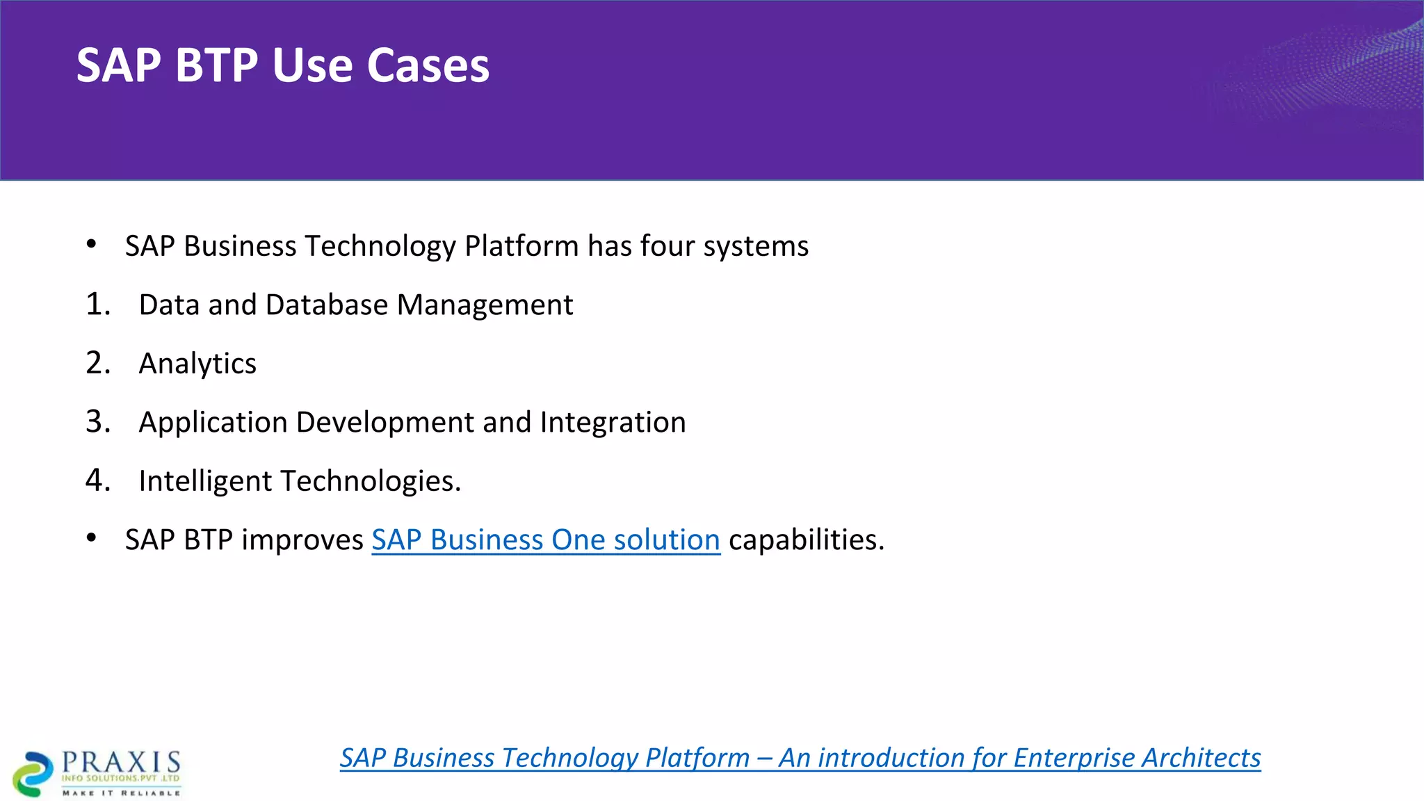 SAP Business Technology Platform | PPTX