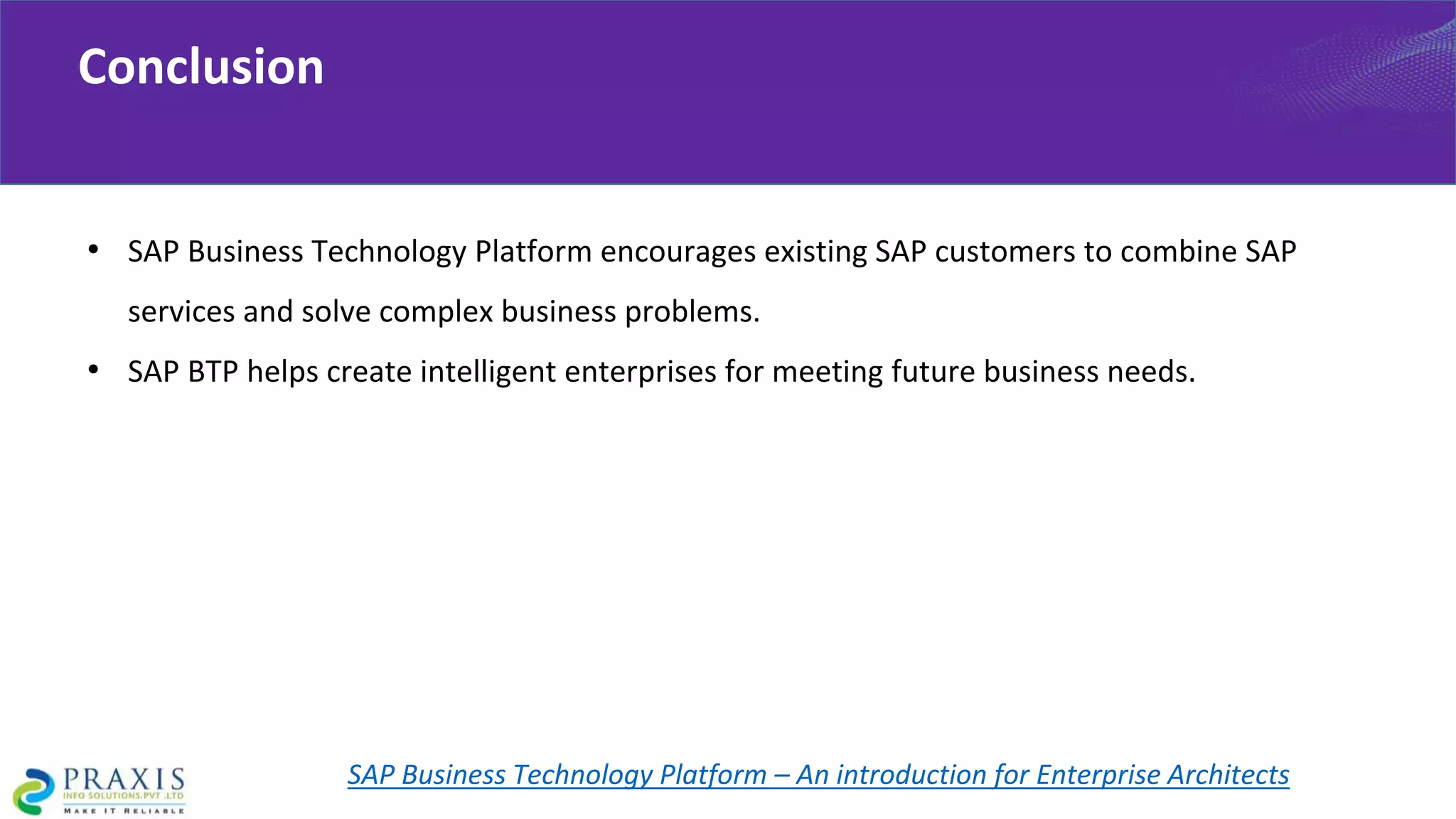 SAP Business Technology Platform | PPTX