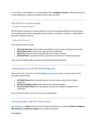 SAP Business Technology Platform (BTP) - A Game Changer- Web.pdf