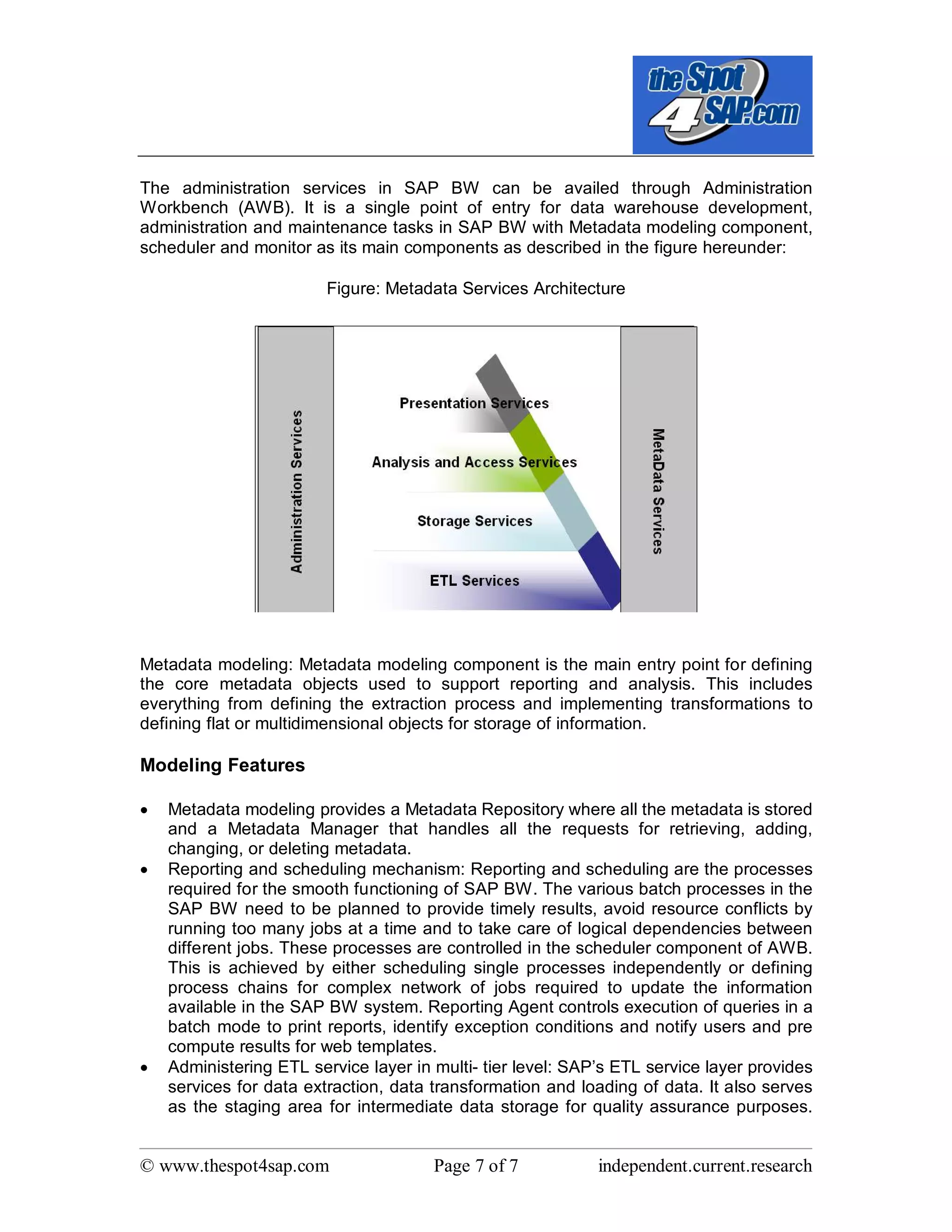 Sap business warehouse_v1 | PDF
