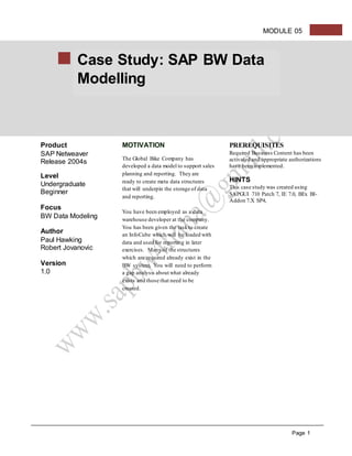 SAP BW - Creation of BW Flows.doc