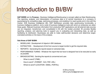 SAP BW Session 1 | PPTX