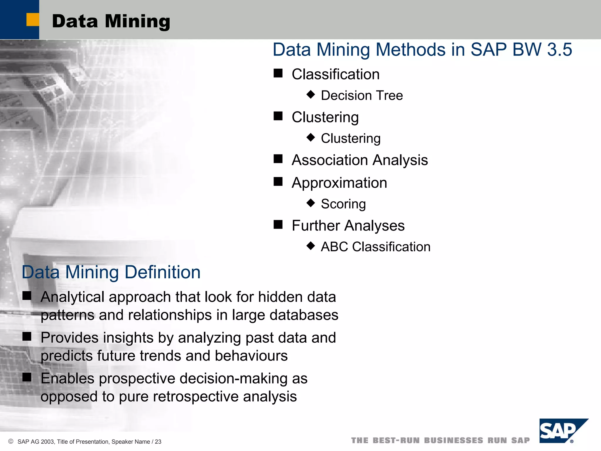 Sap Bw 3.5 Overview | PPT