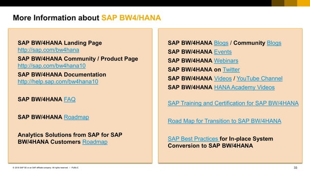 Sap bw4 hana | PDF