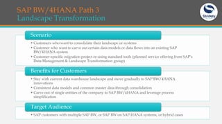 SAP BW/4HANA - The Intelligent Enterprise Data Warehouse | PPTX