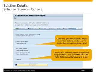 Sap bw abap_analyzer_v3_4_ppt | PDF