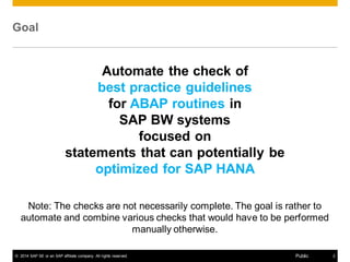Sap bw abap_analyzer_v3_4_ppt | PDF