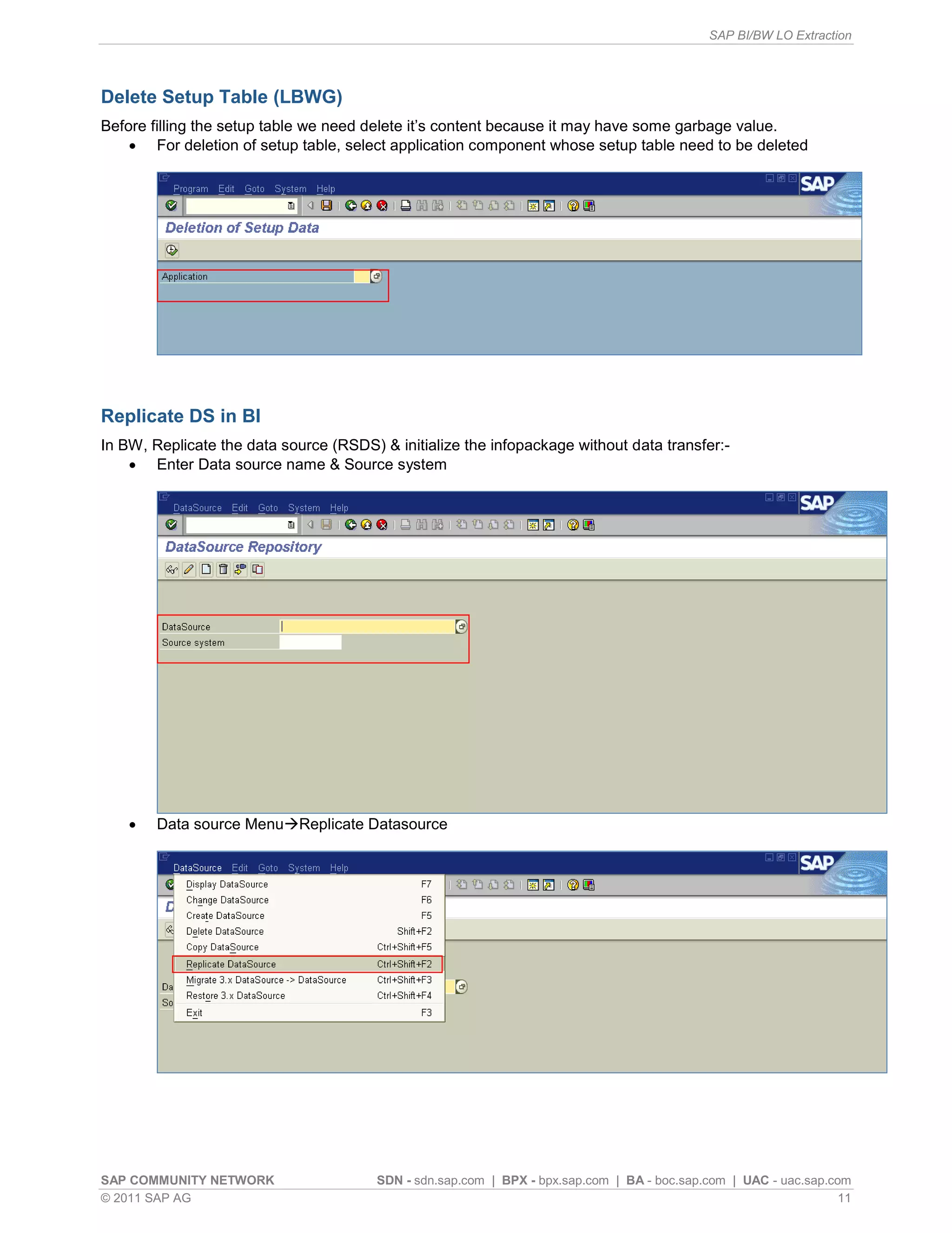 Sap bw lo extraction | PDF