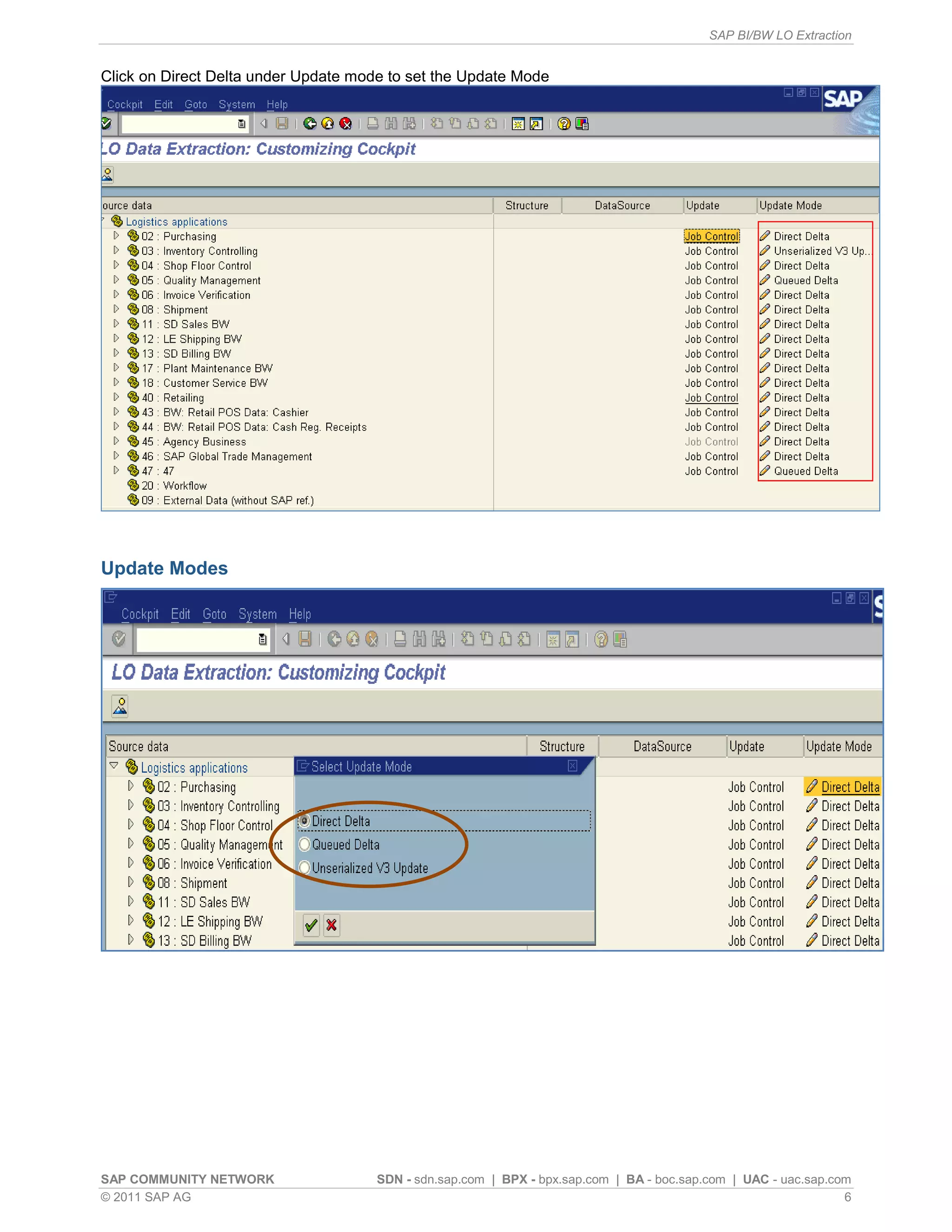 Sap bw lo extraction | PDF