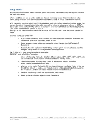Sap bw lo extraction | PDF
