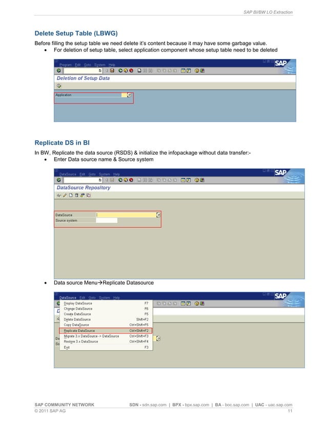 Sap bw lo extraction | PDF