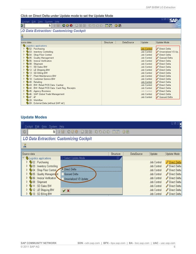 Sap bw lo extraction | PDF