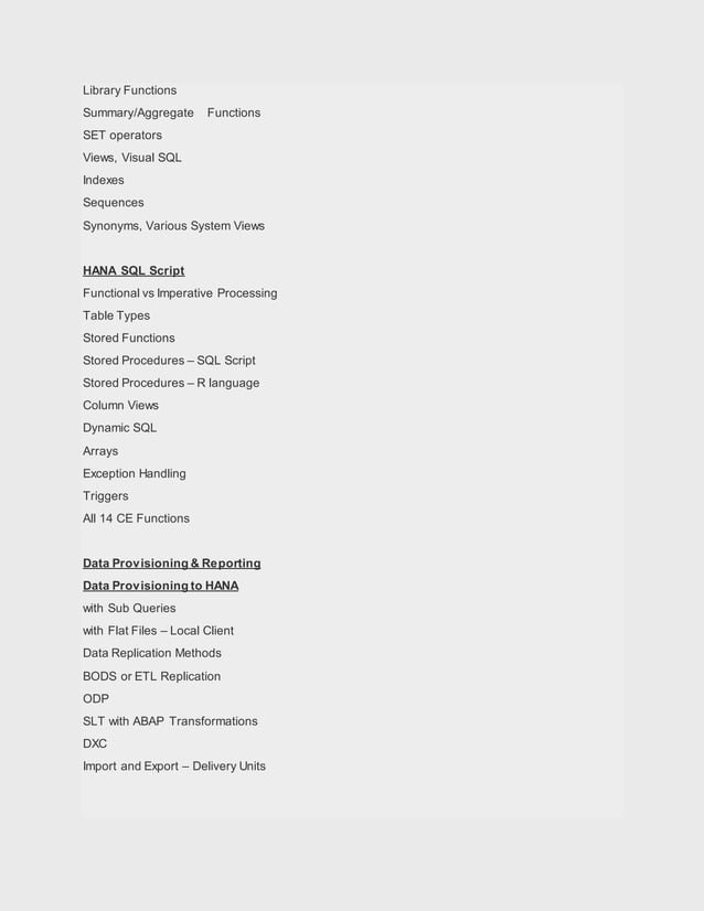 Sap bw on hana | PDF