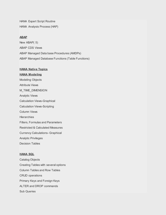 Sap bw on hana | PDF